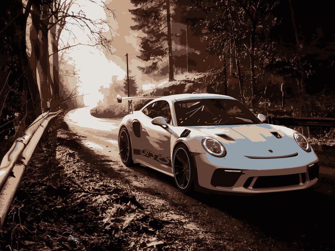 Affiche Automobile "Porsche 911 GT3 RS | Le Driver